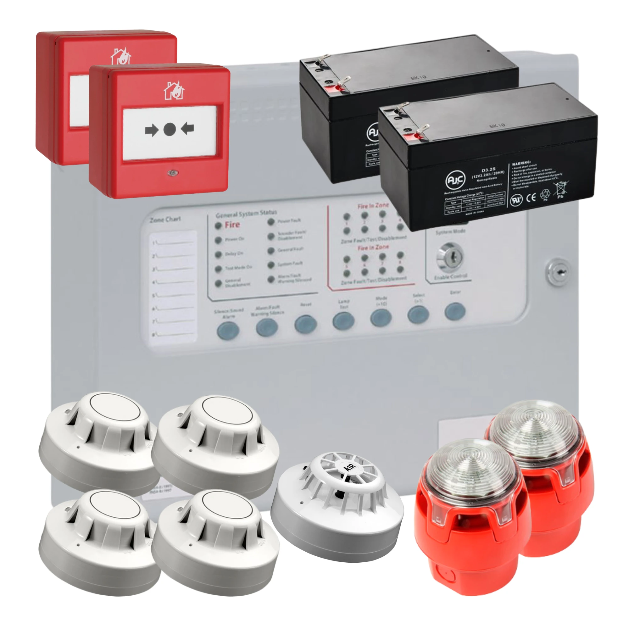 Kentec/Apollo 8 Zone Fire Alarm Conv. Kit w/ Sounders | Shop